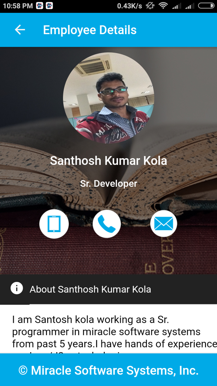 Miracle Me | Internal Mobile App for Miraclities